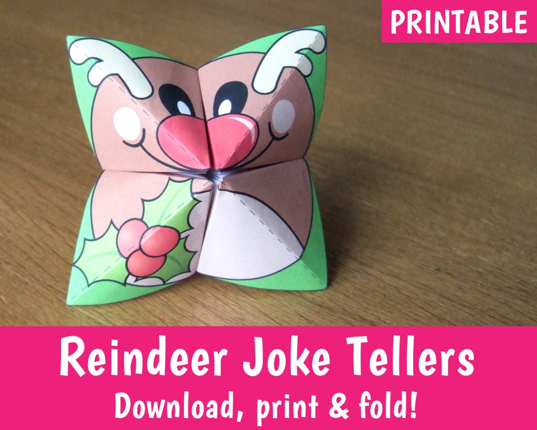 DIGITAL - Christmas Joke Teller (fortune Teller, Cootie Catcher ...