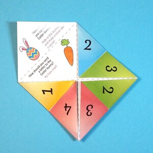 Easter Joke Tellers (fortune Teller, Cootie Catcher) - Easter Favor ...