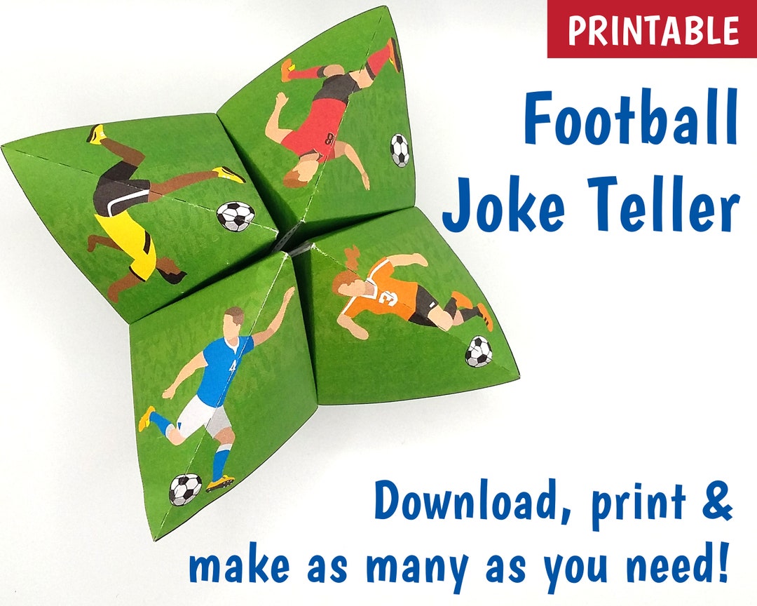 Football Joke Teller - Football Party, Soccer Theme Party, Soccer Jokes ...