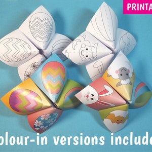 Easter Joke Tellers (fortune Teller, Cootie Catcher) - Easter Favor ...