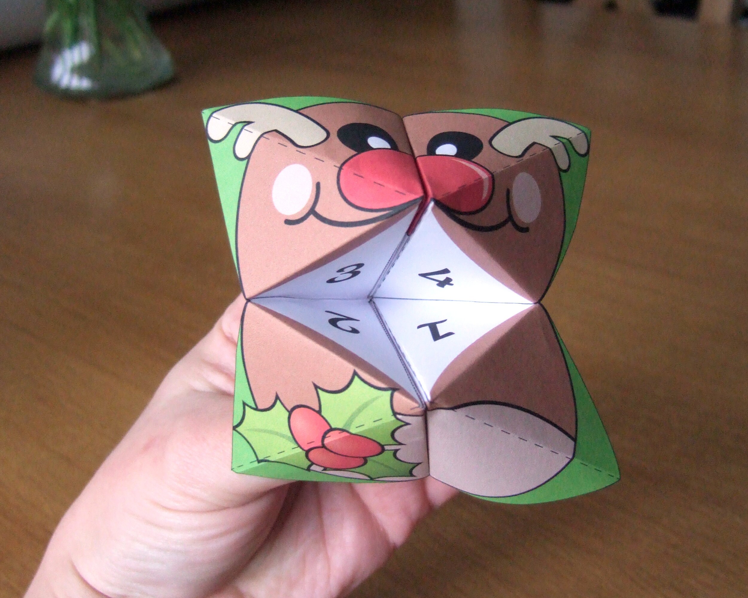 DIGITAL Christmas Joke Teller fortune Teller Cootie - Etsy