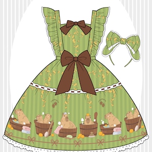 Custom Size Capybara JSK Dress EGL Fashion - Etsy