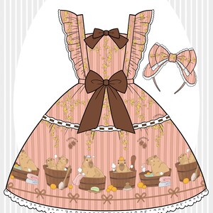 Custom Size Capybara JSK Dress EGL Fashion - Etsy