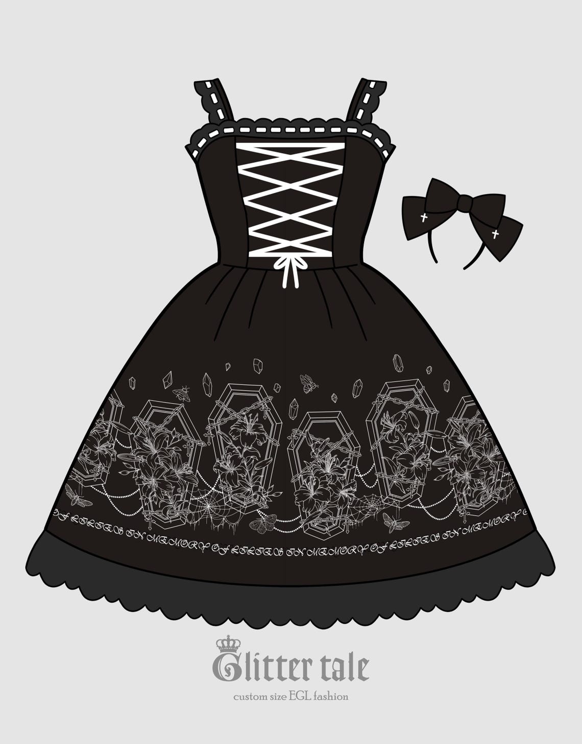 Custom Size EGL Gothic Fashion Lily JSK Dress - Etsy