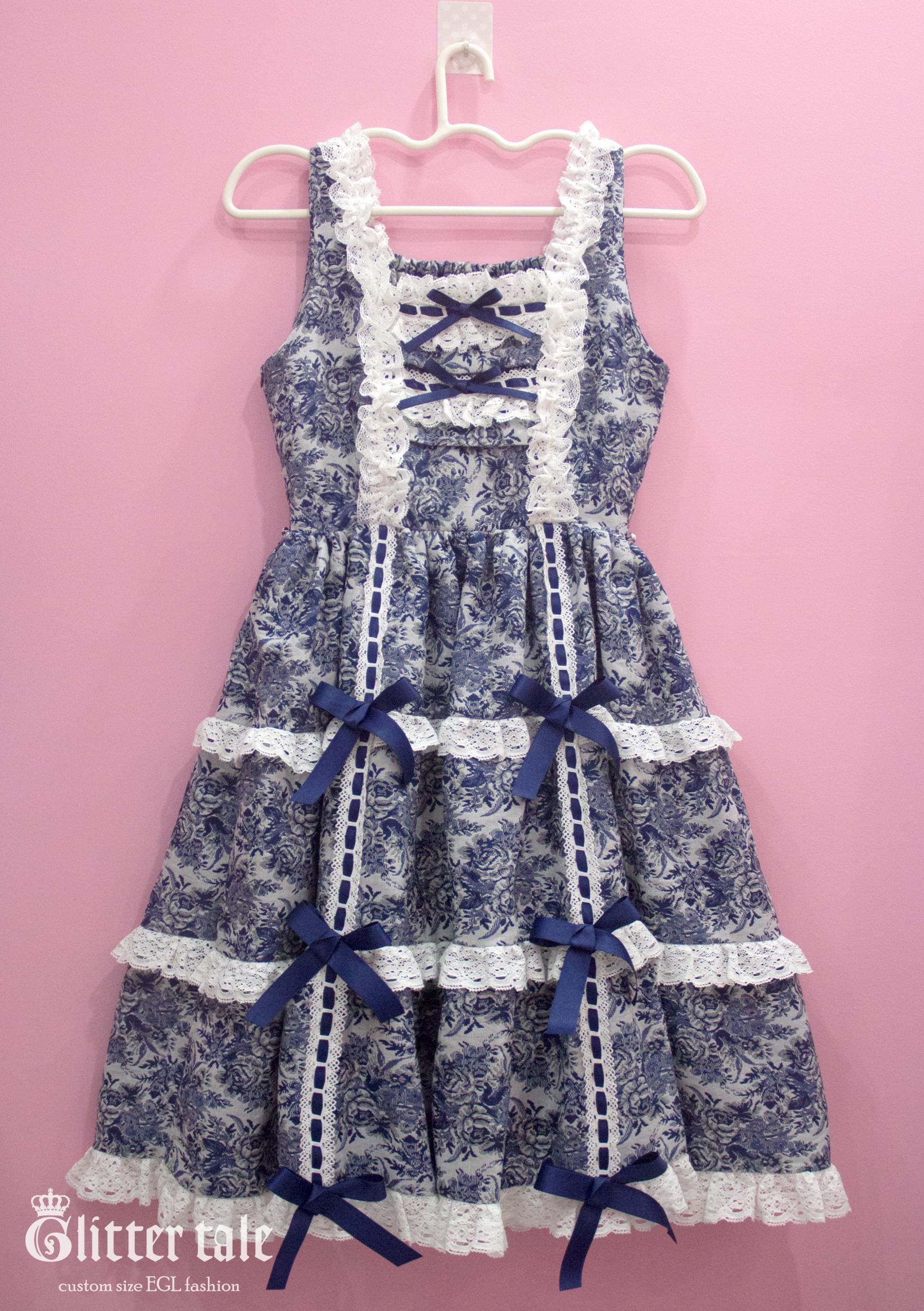 Custom Size Old School JSK EGL Dress Gobelin Flower Fabric With Small ...