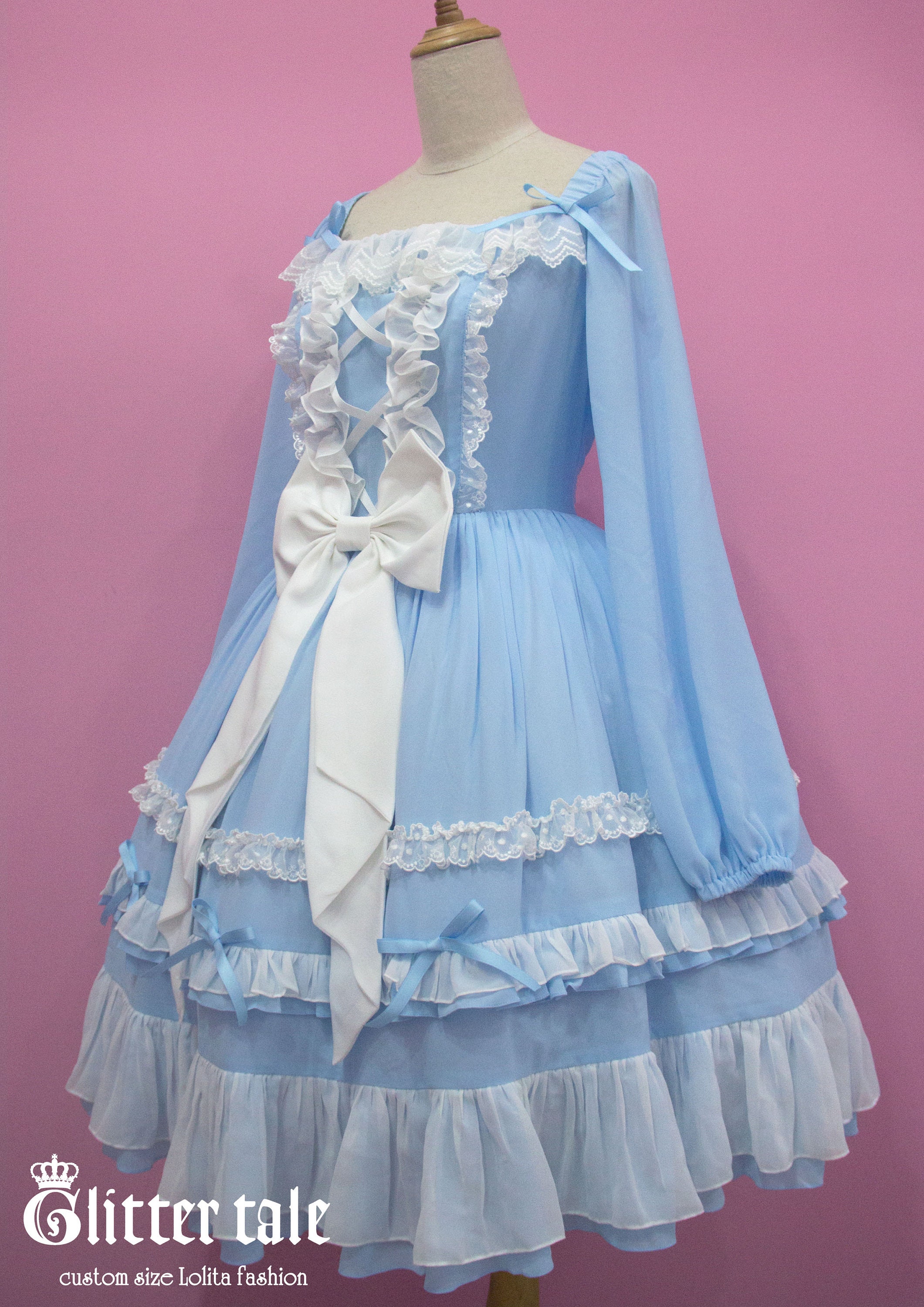 Custom Size and Colors- Sweet Classic Gothic Lolita Fashion Princess ...