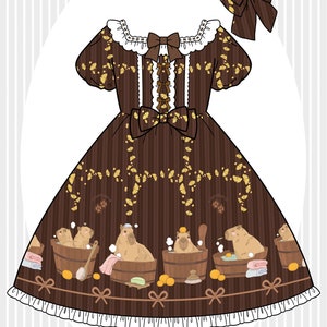 Custom Size Capybara OP Dress EGL Fashion - Etsy