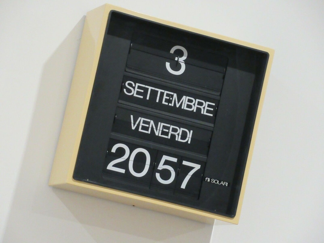 VINTAGE Flip Clock SOLARI UDINE Wall Station / Airport Clock - Etsy