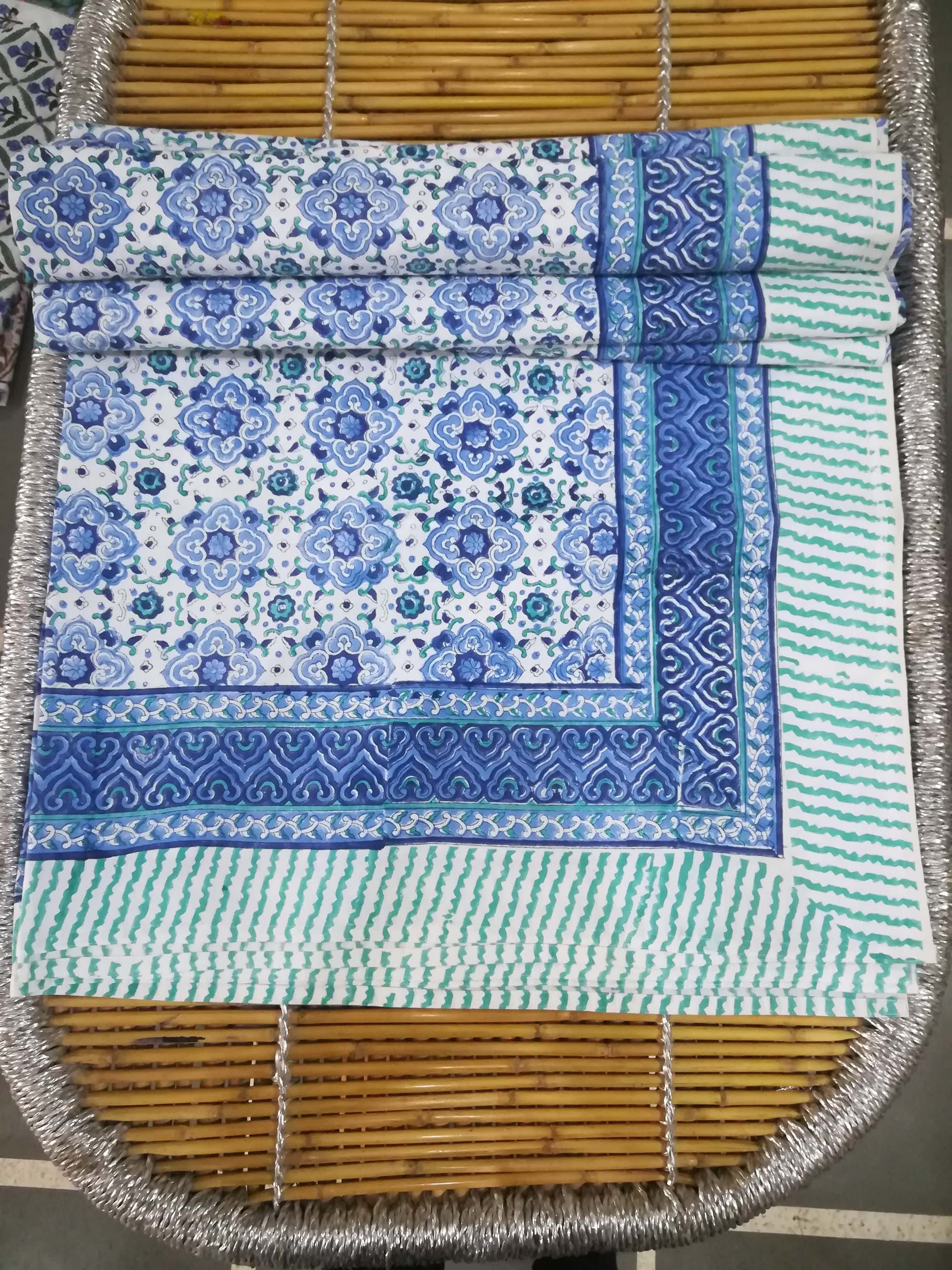 Indian Hand Block Print Bedspread Blanket Throw Home Decor | Etsy