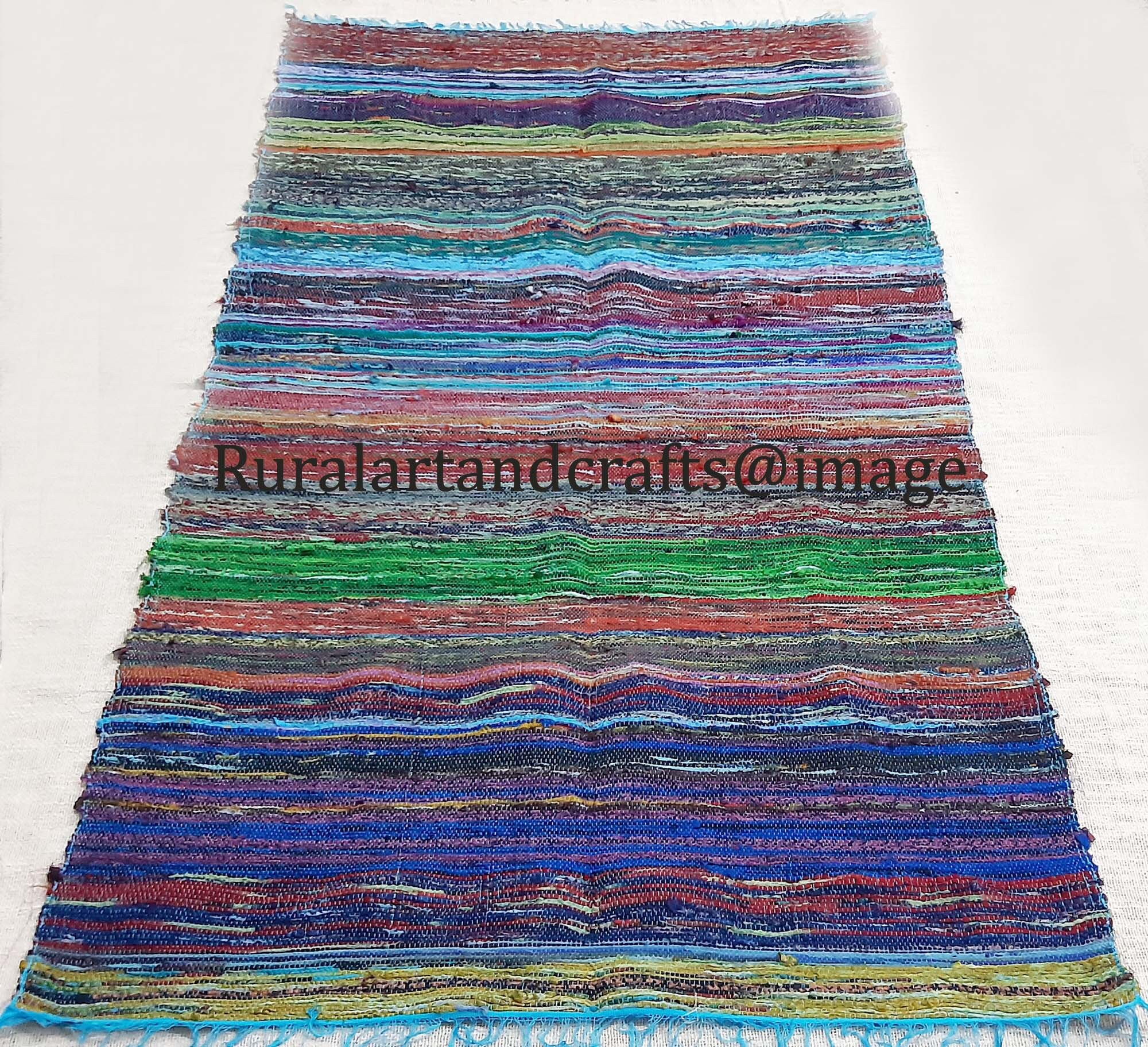 New Hand Women Chindi Rug Yoga Mat Chindi Mat Vintage dhurrie | Etsy