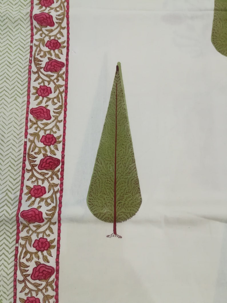 Hand Block Print Bed Sheet Bedding Blanket Floral Print Bed | Etsy