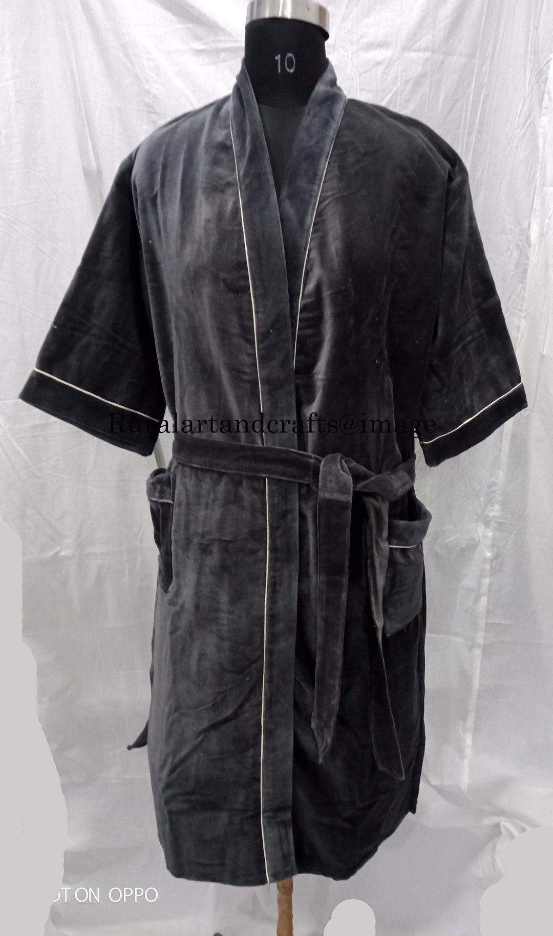 Indian Robes, Velvet Robes, Bridesmaid Gift, Green Robe, Bridal Robe ...