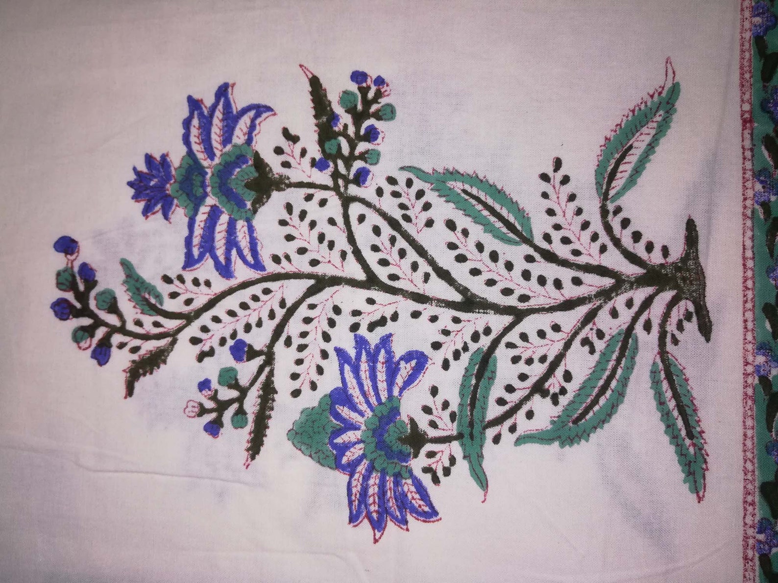 New Indian Buta Print Flat Sheet Bedspread Blanket Throw Home - Etsy