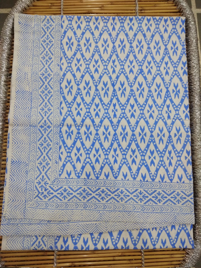Cotton Ikat Block Print Bedspread Blanket Throw Home Decor - Etsy