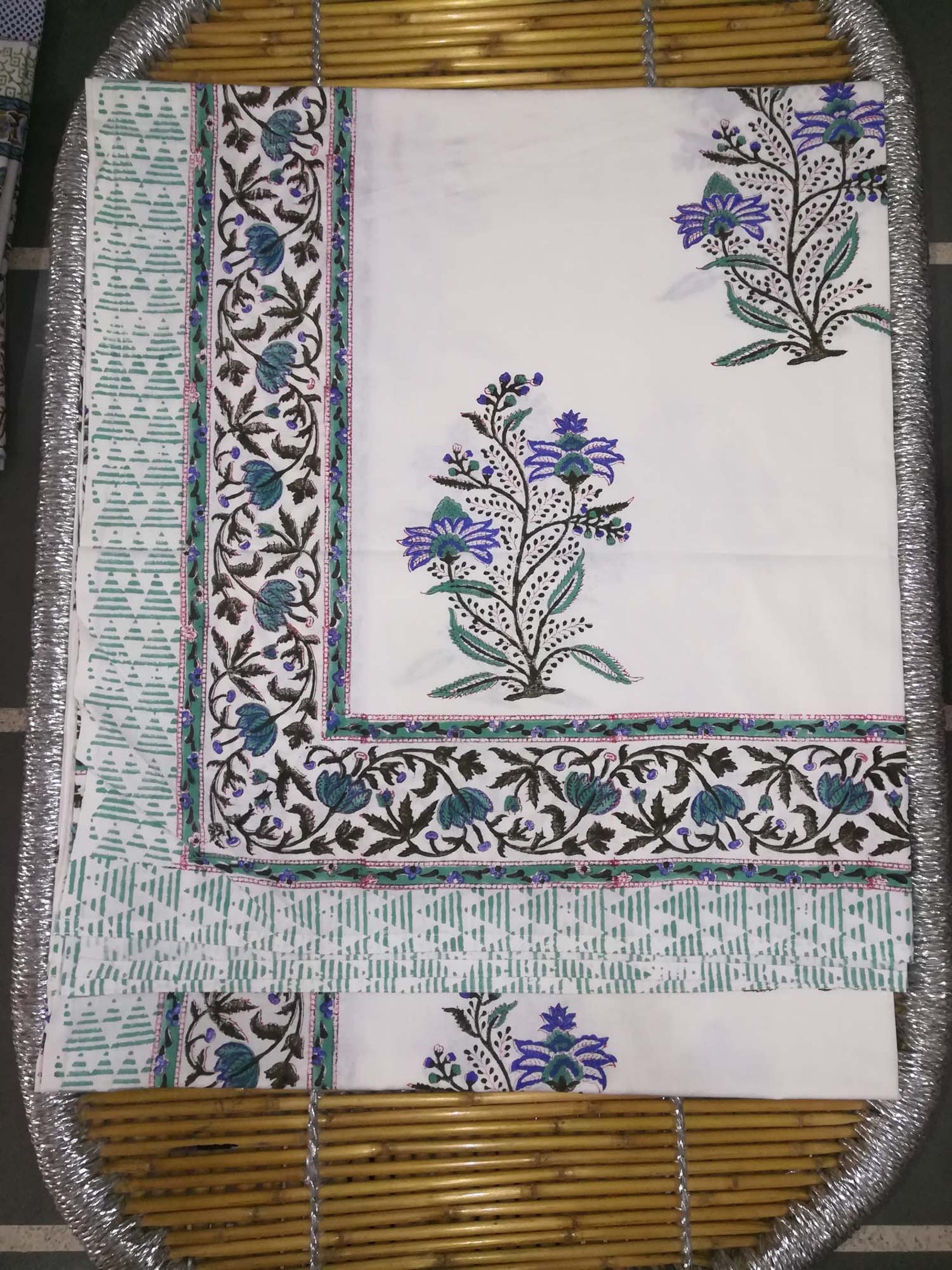 New Indian Buta Print Flat Sheet Bedspread Blanket Throw Home - Etsy