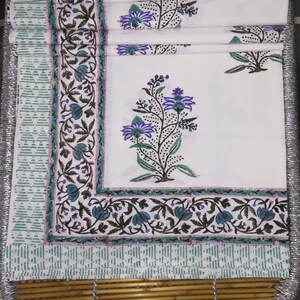 New Indian Buta Print Flat Sheet Bedspread Blanket Throw Home - Etsy