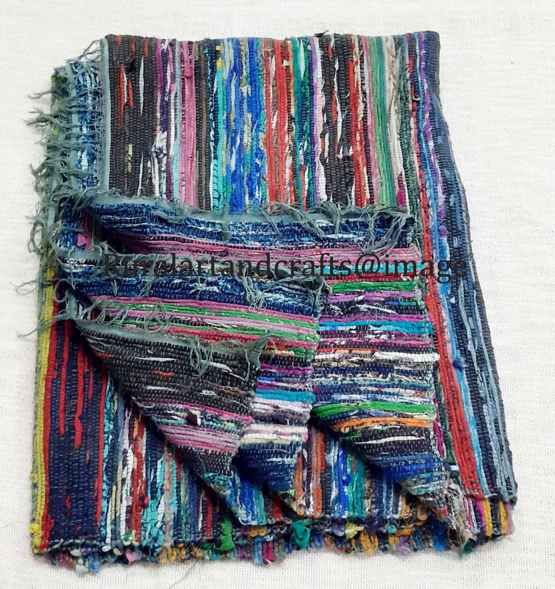 Chindi Rug Indian Handmade Vintage Sari Rug Hand Women Chingi Dhurrie ...