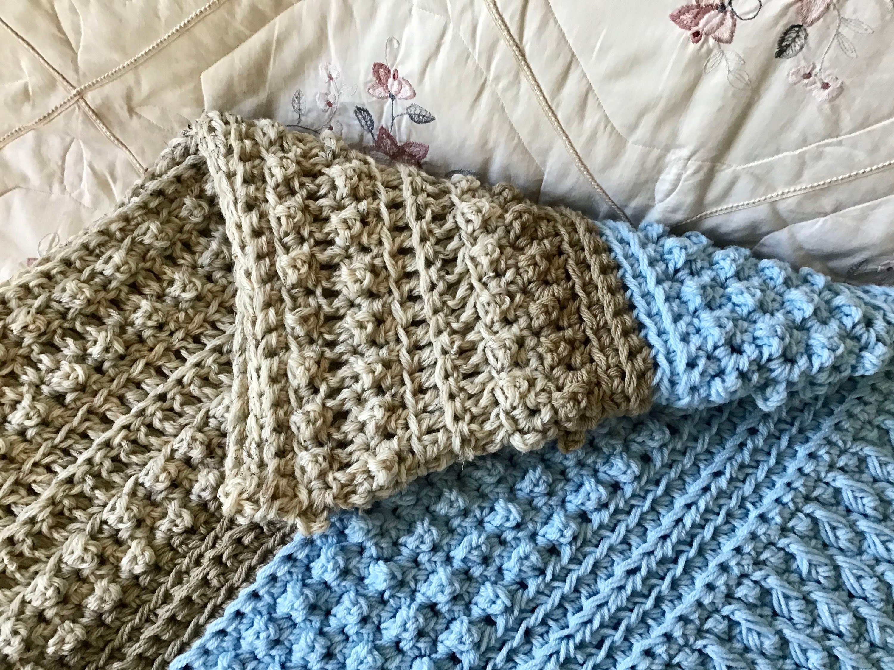 2 Crochet Throw Patterns. 2 PATTERNS FOR One Price. Instant Download ...