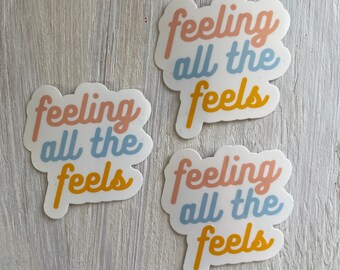 Feelings Wheel Sticker Emotions Chart Sticker Therapist - Etsy