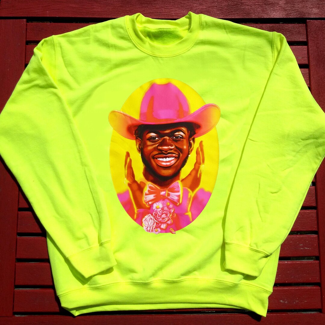 LIL NAS X Neon Sweatshirt - Etsy