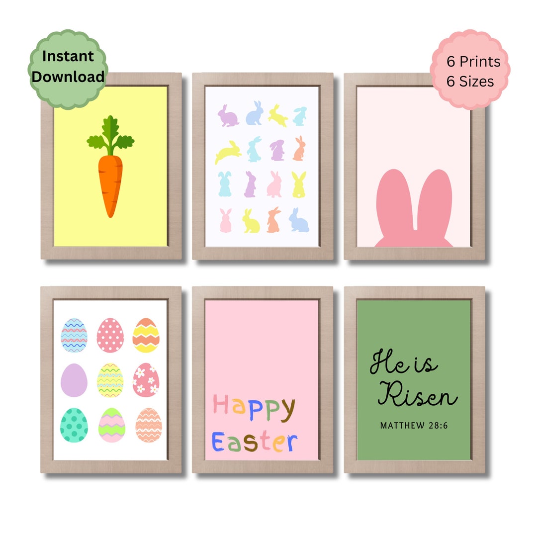 Easter Printables, Bunny Print, Easter Decorations, Easter Eggs ...
