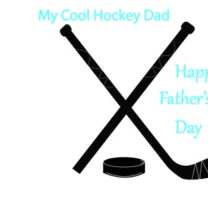 Hockey Dad Handprint , Father's Day Gift, Father's Day Craft , Hockey ...