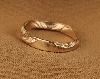 Rustic Gold Rings | Etsy