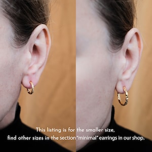 Sterling Silver Hoop Earrings Small Silver Hoops Hammered Silver Hoop ...