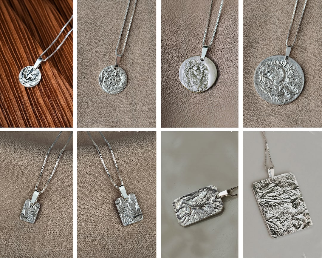 Sterling Silver Layered Necklace Layering Silver Necklace Set of 2 ...