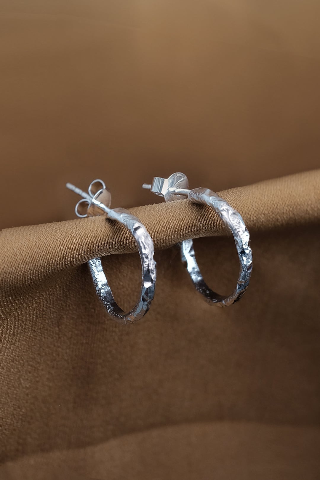 Sterling Silver Hoop Earrings Small Silver Hoops Hammered Silver Hoop ...