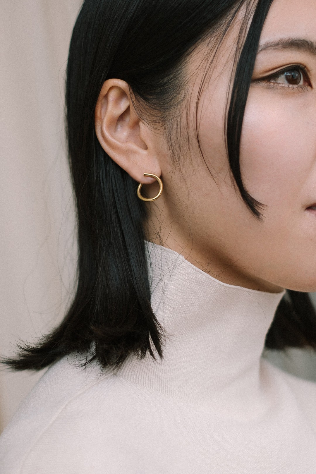 Tiny Gold Hoop Earrings Mini Hoops Gold Plated Small Hoop Earrings Gold ...