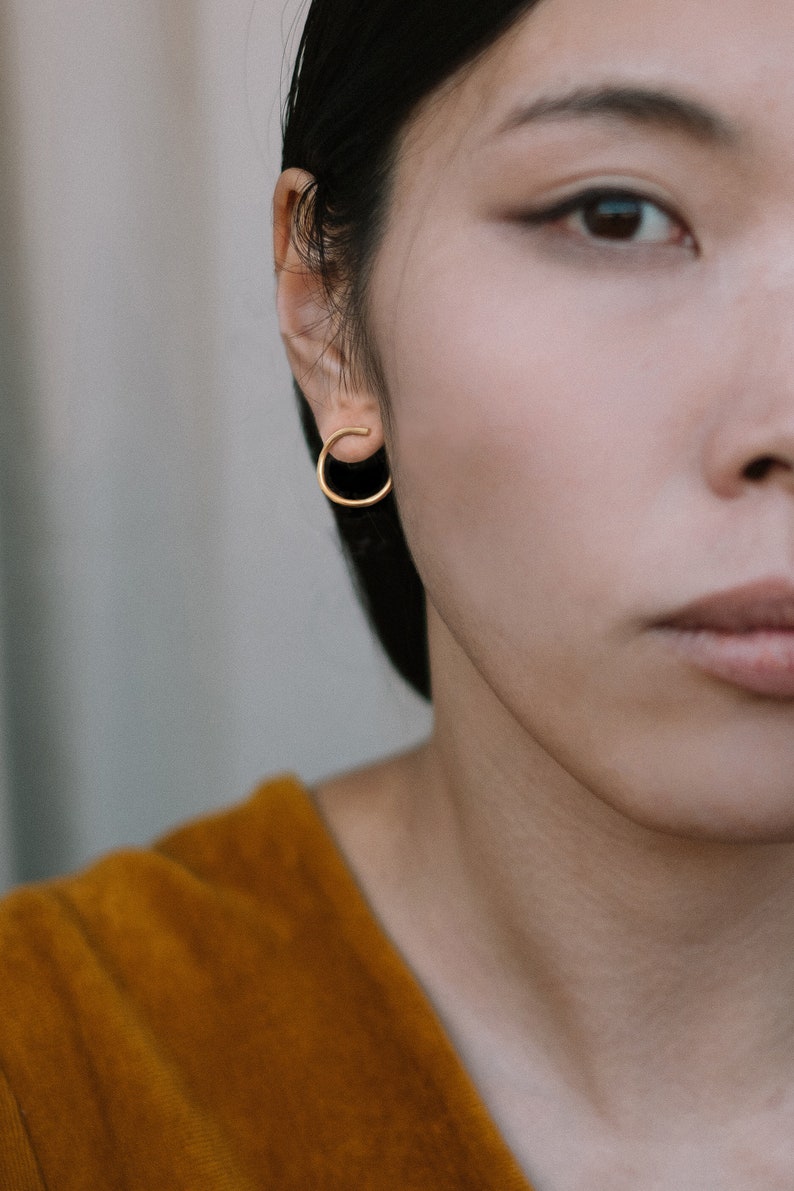 Tiny Gold Hoop Earrings Mini Hoops Gold Plated Small Hoop Earrings Gold ...