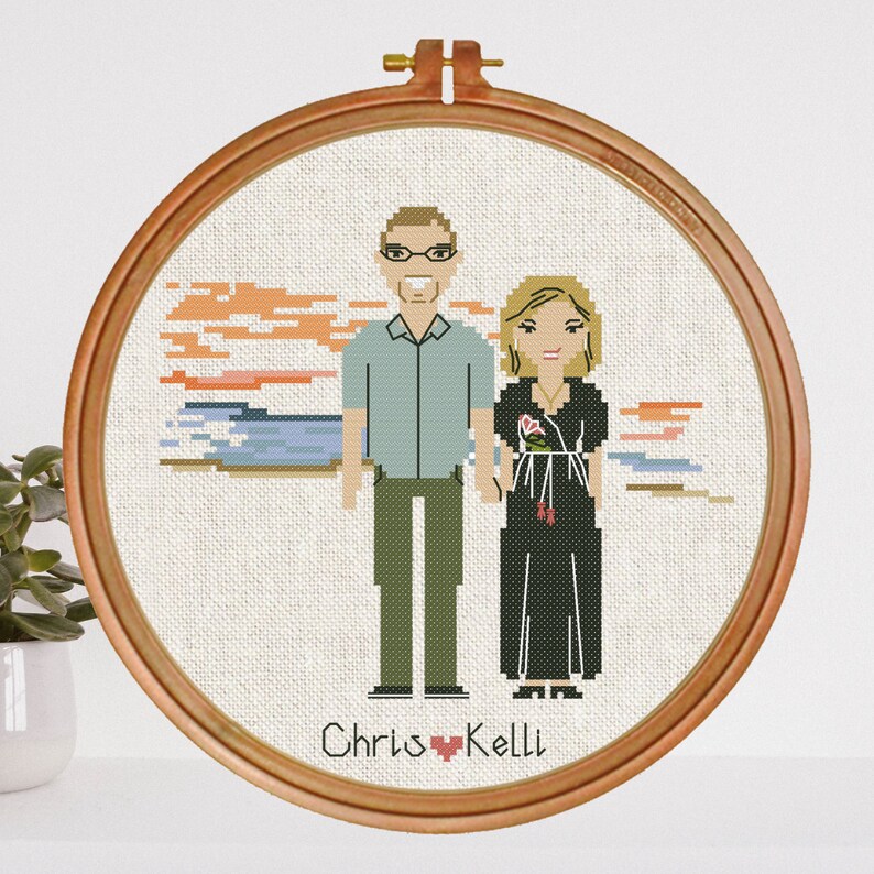 Custom Portrait From Photo Cross Stitch Pattern Gift for - Etsy