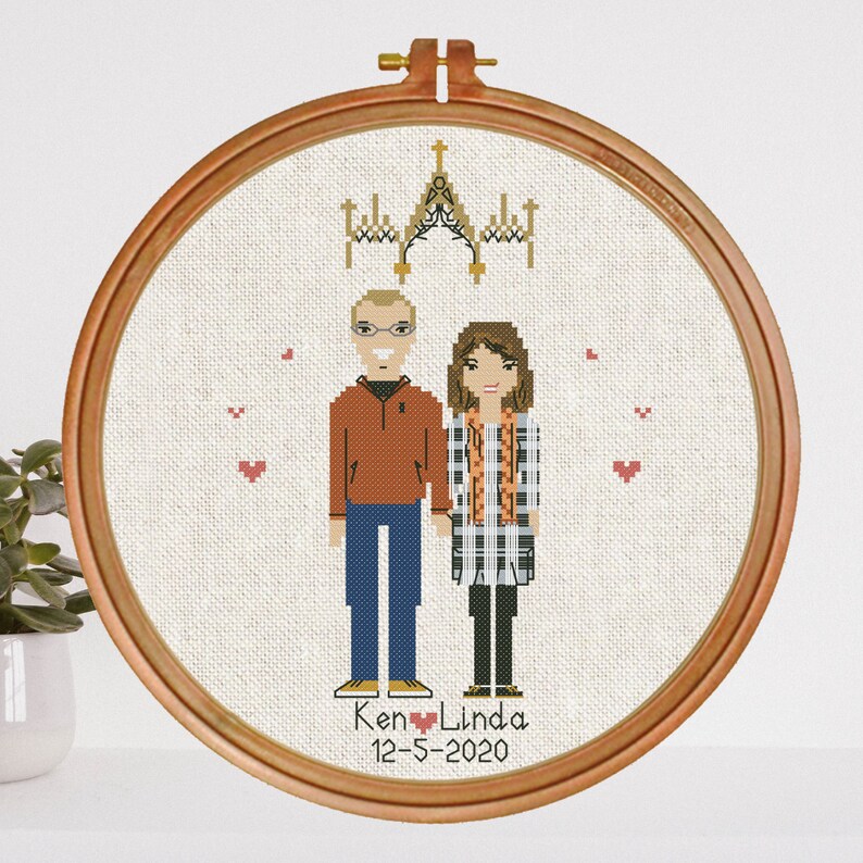 Custom Portrait From Photo Cross Stitch Pattern Gift for - Etsy