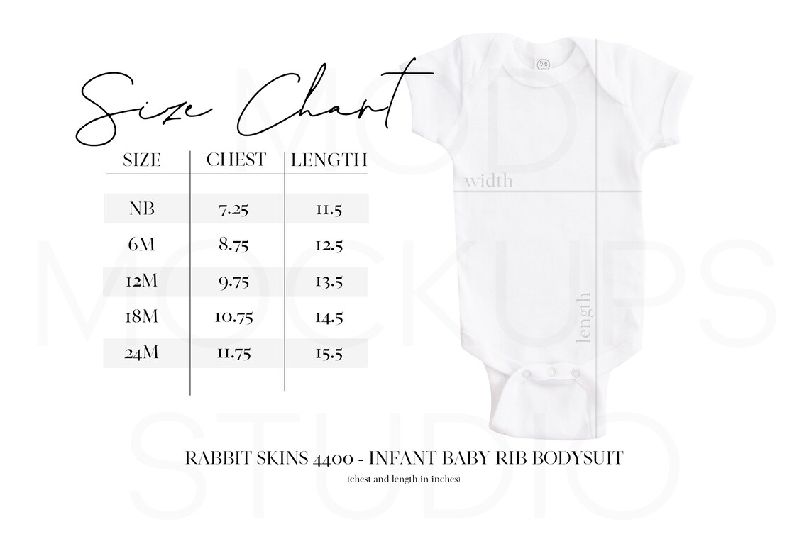 4400 Size Chart Rabbit Skins Size Chart Rabbit Skins 4400 Size | Etsy