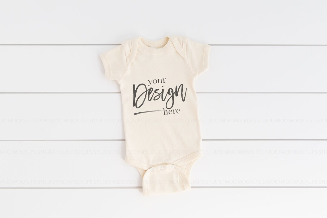 Rabbit Skins Mockup, NATURAL, Baby Mockup, Baby Bodysuit Mockup, Rabbit ...