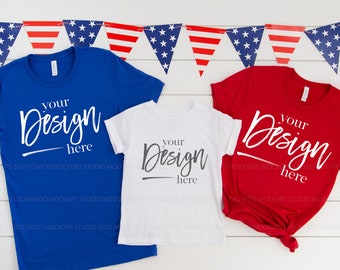 4th of July Mock up Shirt Flat Lay Shirt Mockup Tshirt Mockup Patriotic ...