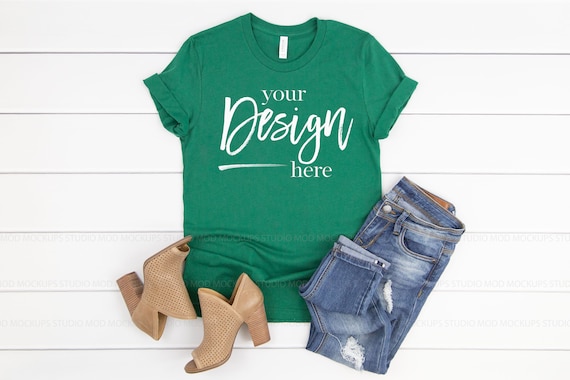 Mock-up Evergreen Digital Mockup Flat Lay Shirt Mockup - Etsy