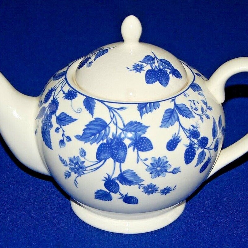 Blue/white Tea Pot - Etsy UK