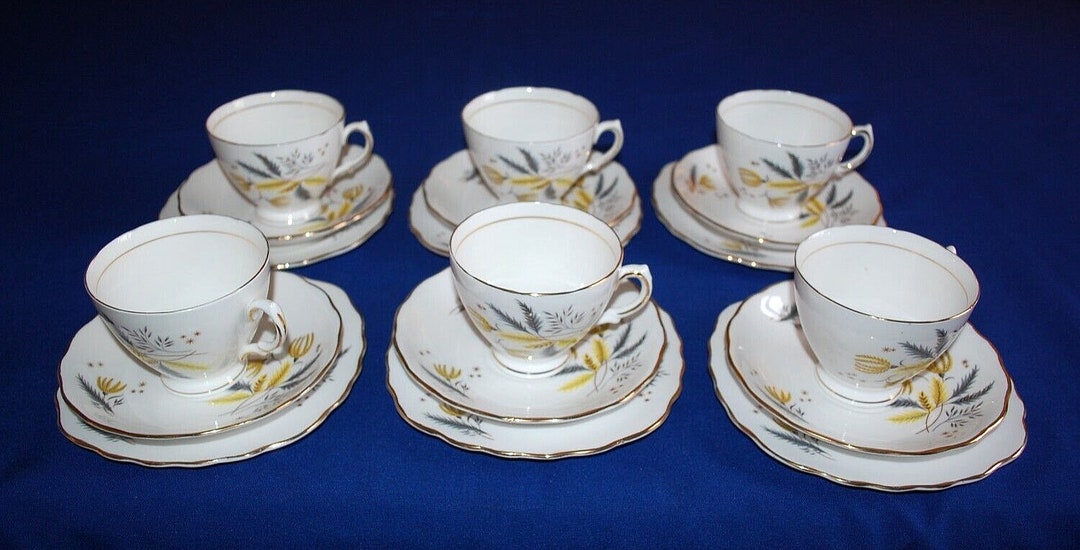 Vintage Colclough 18 Piece Stardust Tea Set. 1960s. - Etsy