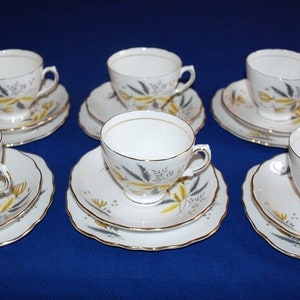 Vintage Colclough 18 Piece Stardust Tea Set. 1960s. - Etsy
