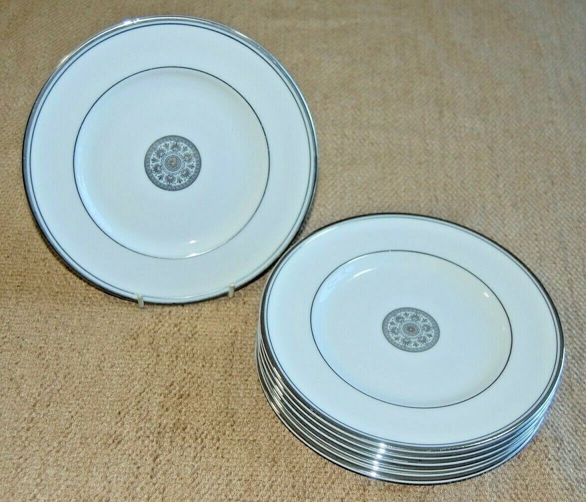 Royal Doulton New Romance Collection Oxford Platinum Set 7 Dessert ...