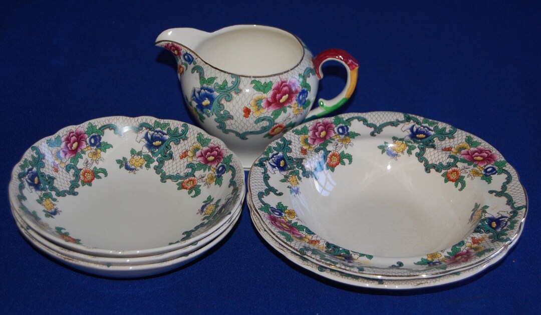 Vintage Royal Cauldon Victoria, (flora Dora) Collection of 6 Items, - Etsy