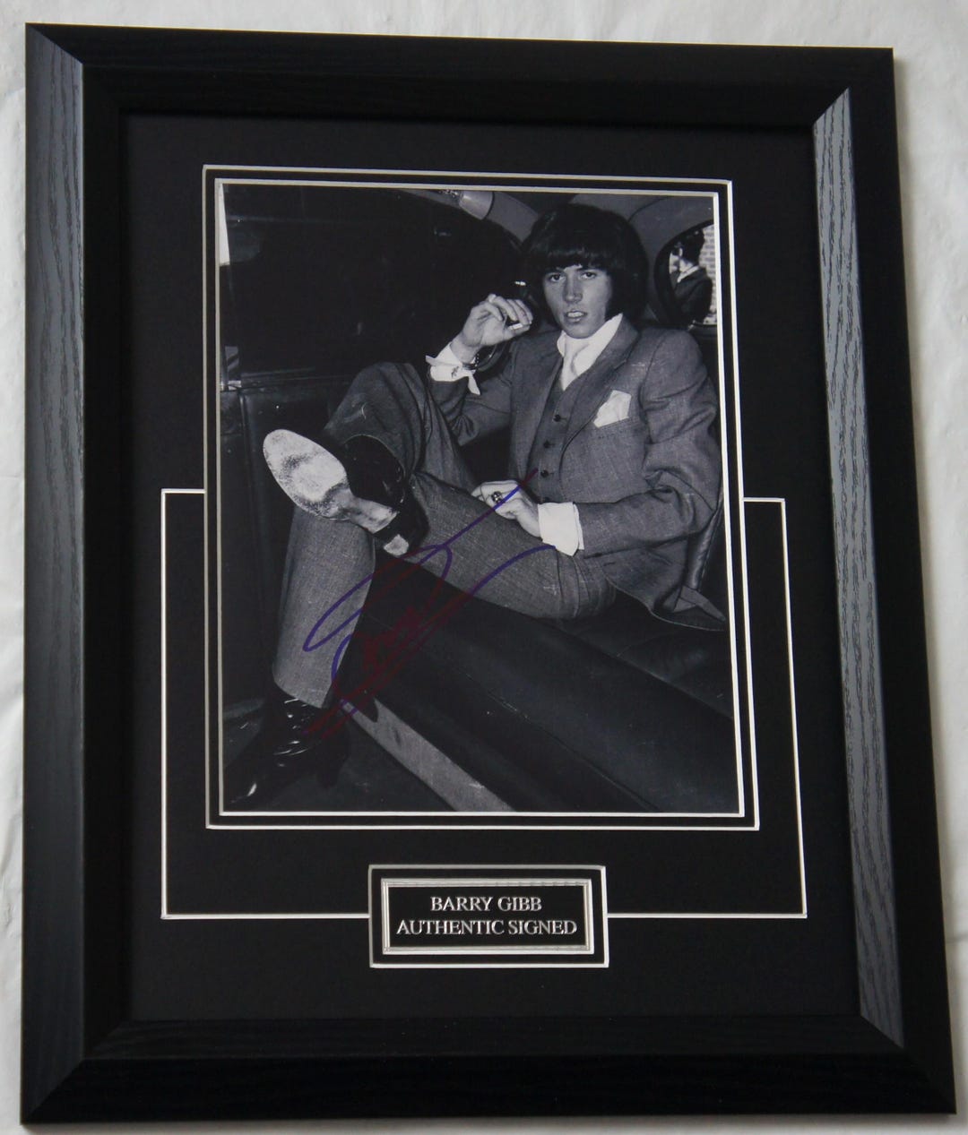 Barry Gibb Signed the Bee Gees Authentic Signed Mounted And. Framed - Etsy