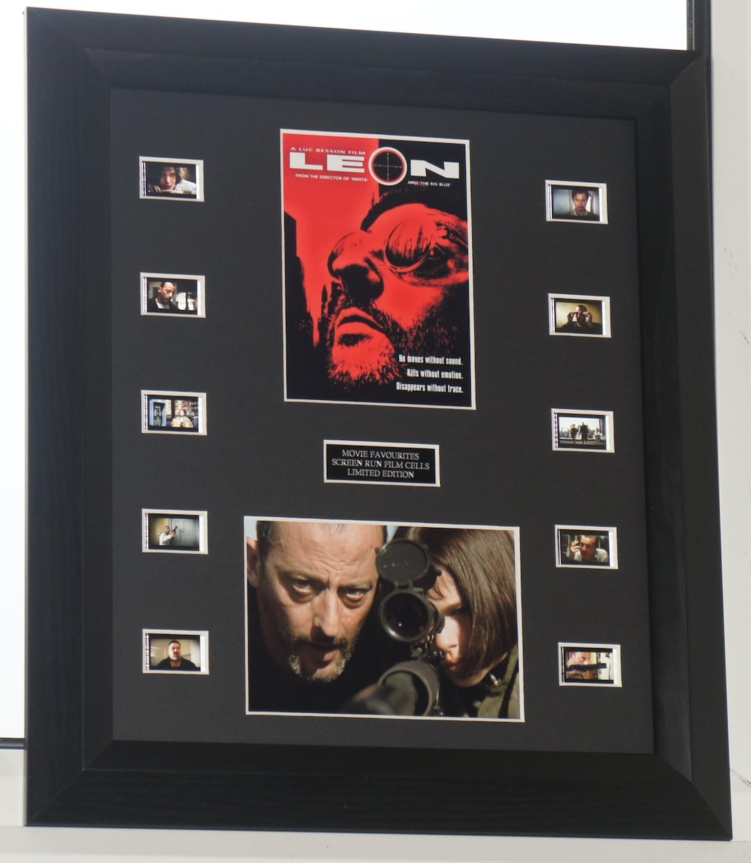 LEON the Professional Natalie Portman Jean Reno Film Cell Mount Rare ...