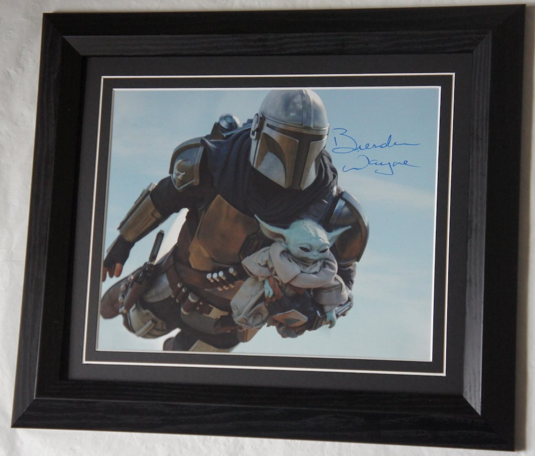 BRENDAN WAYNE SIGNED Mandalorian Star Wars Authentic 10 X 8 Photo ...