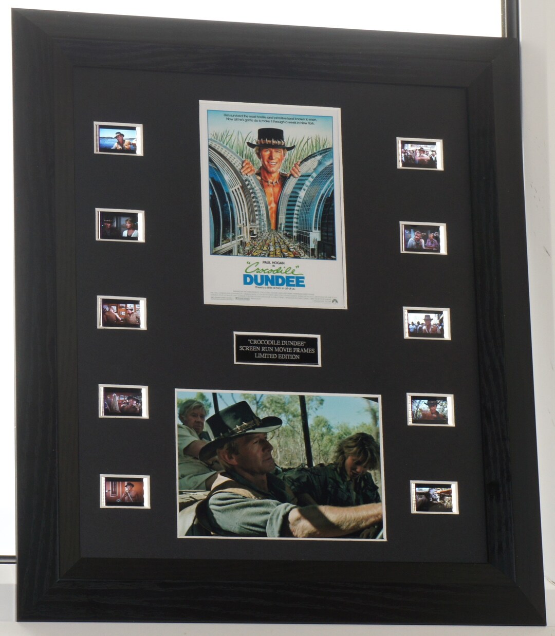 Crocodile Dundee PAUL HOGAN Film Cell Mount Old Rare Screen Run Movie ...