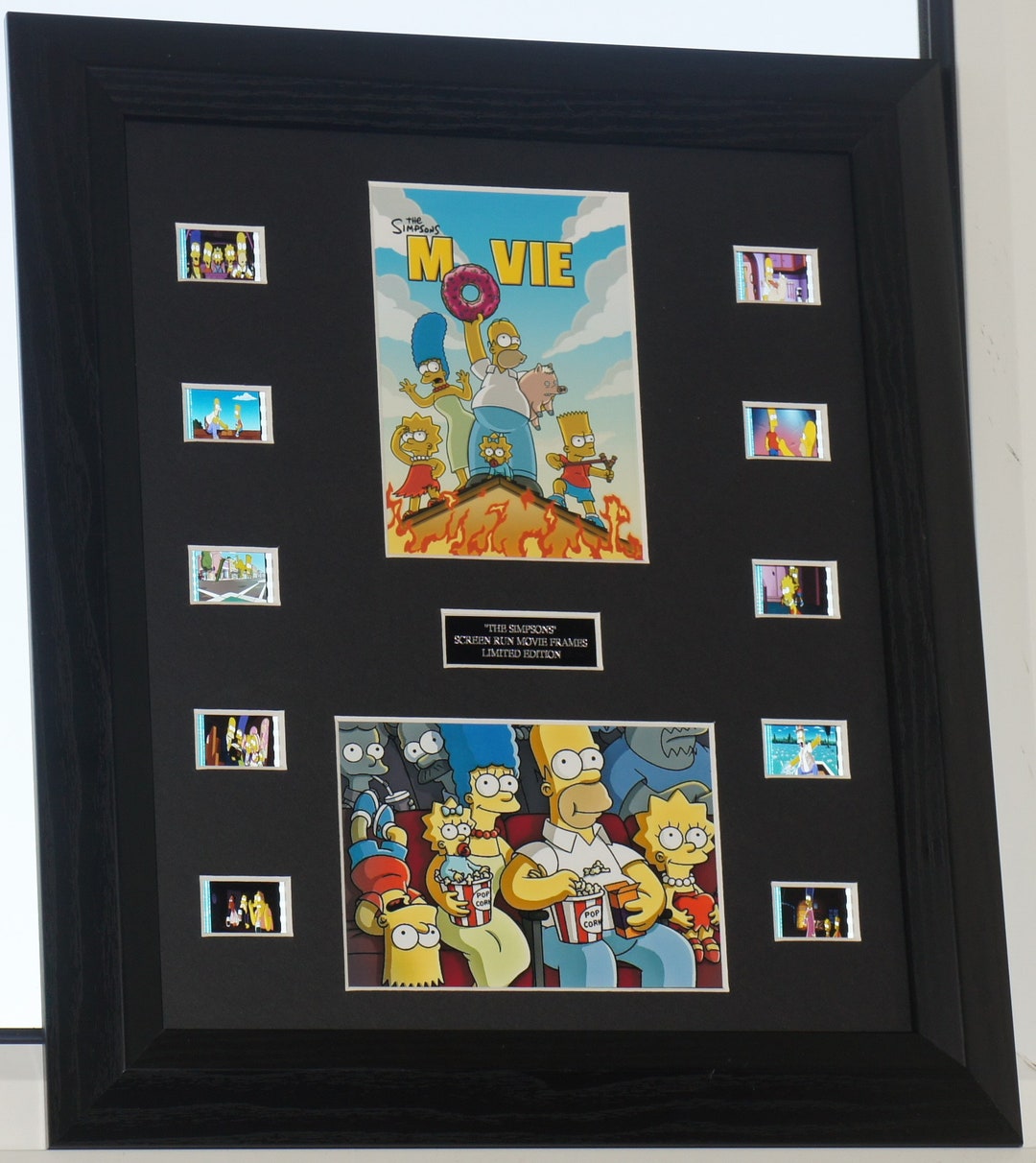 SIMPSONS the Movie Film Cell Mount Older VERY Rare Screen Run Cells ...