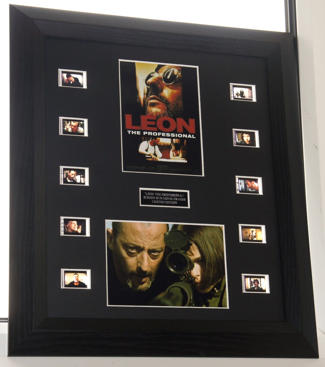 LEON the Professional Natalie Portman Jean Reno Film Cell Mount Rare ...