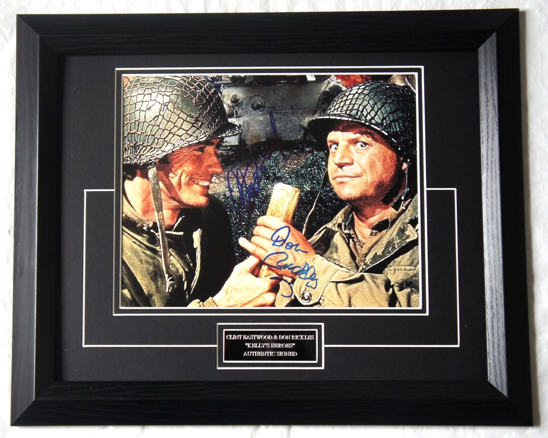 UNIQUE Clint Eastwood and Don Rickles Signed KELLY'S HEROES 10 X 8 ...